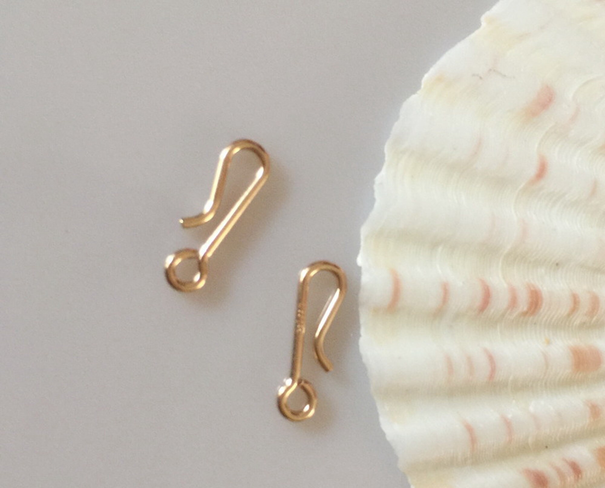 14K Gold Filled Infinity Fish Hook Connector Gold Filled | Etsy