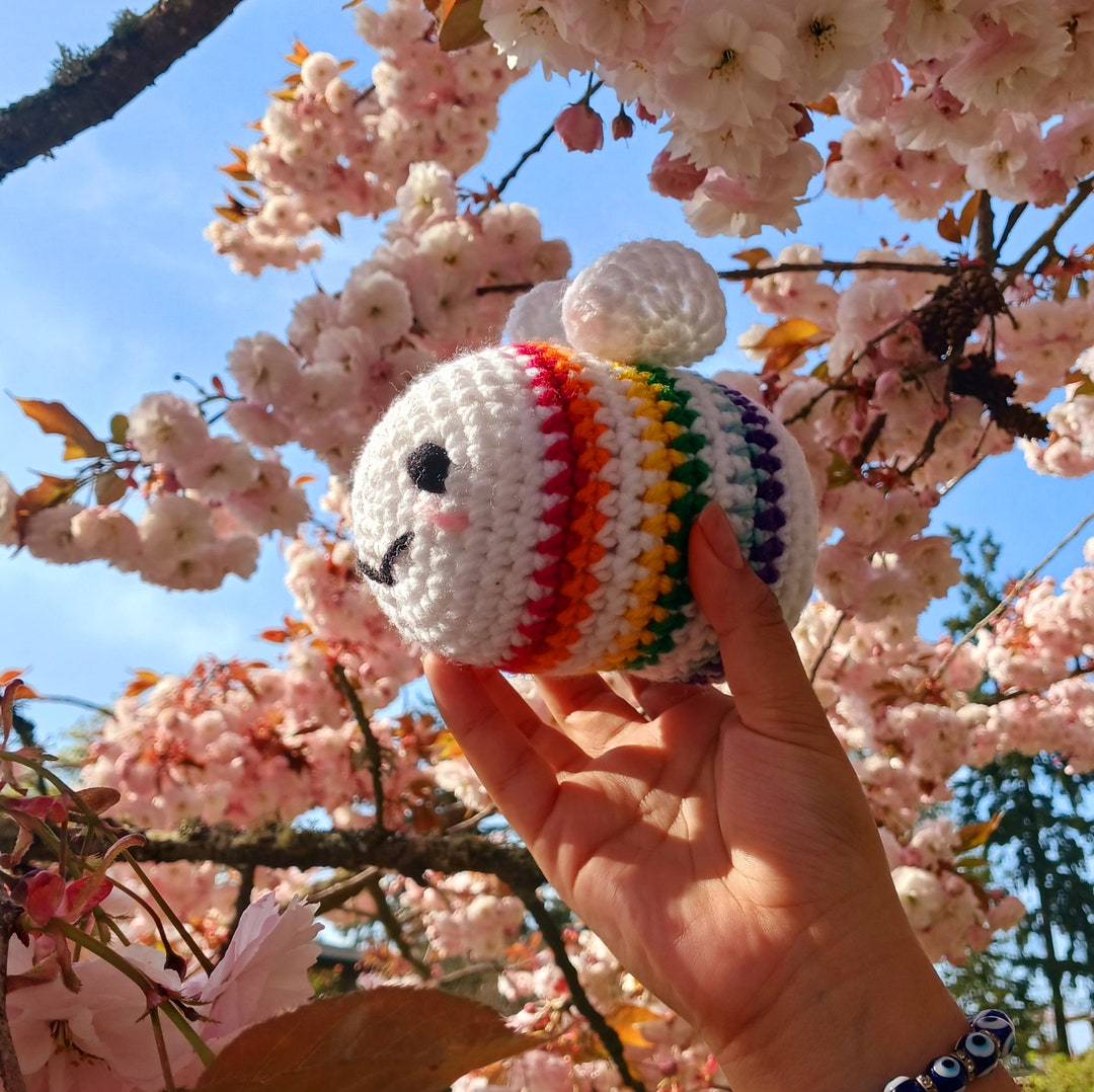 Crocheted Stuffed Pride Bee / Pride Flag Bumblebees - Etsy