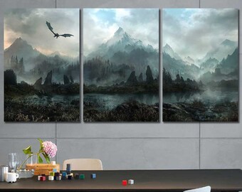 Skyrim Wall Decor | Etsy