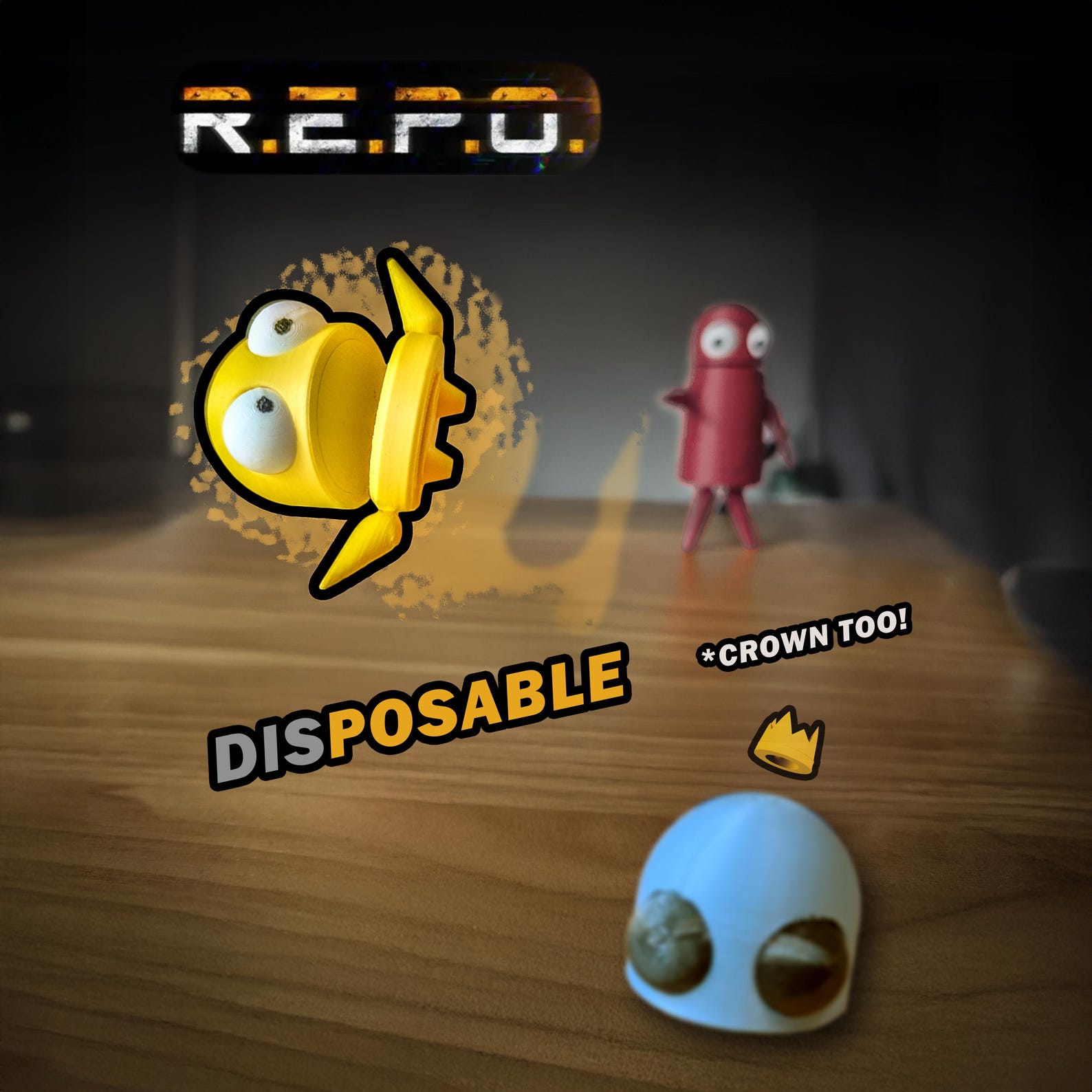 REPO Posable Robot Crouched - 3D Printable Digital Download - Etsy