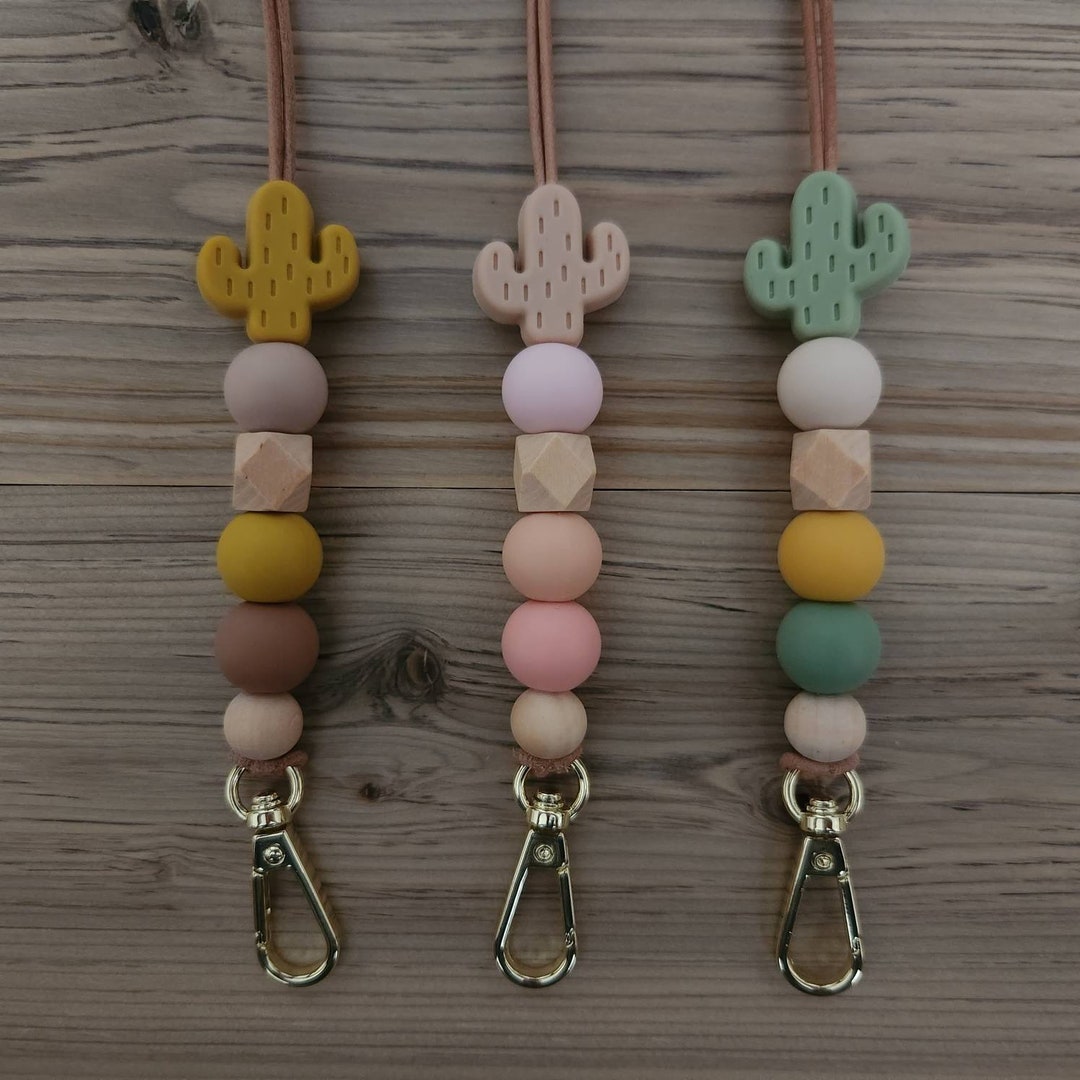Cactus Lanyard / Silicone Lanyard / ID Holder / ID Badge Lanyard ...