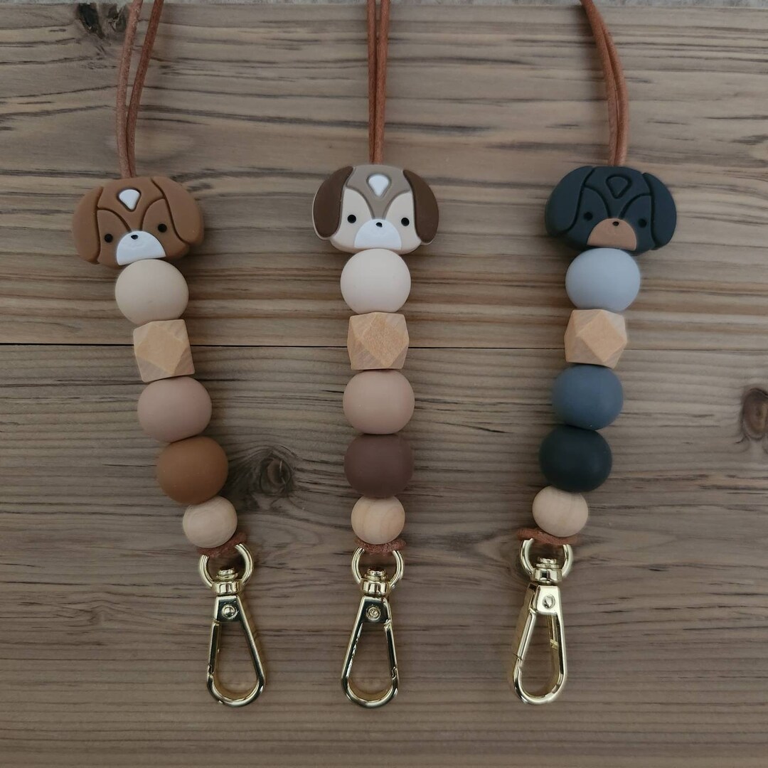 Puppy Lanyard / Dog Silicone Lanyard / ID Holder / ID Badge Lanyard ...