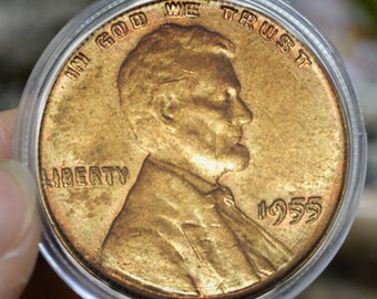 COINS 1955 55 Double Die Lincoln Cent Collectibles Coins US ...