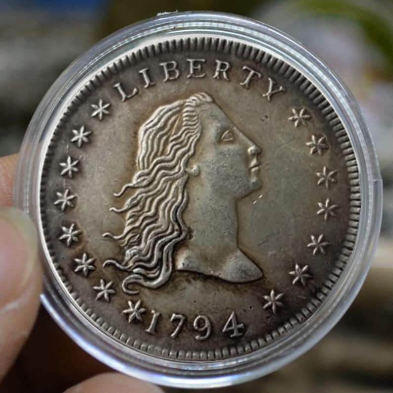 1794 Liberty Flowing Hair Dollar Commemorative Coin - Etsy