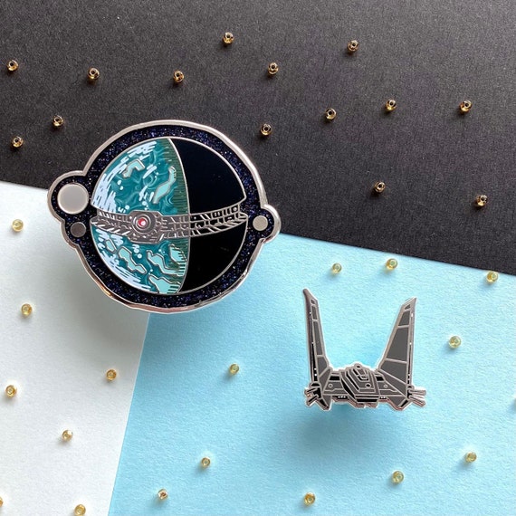 Corrupted Planet Set Planet & Ship Series II Enamel Pins | Etsy