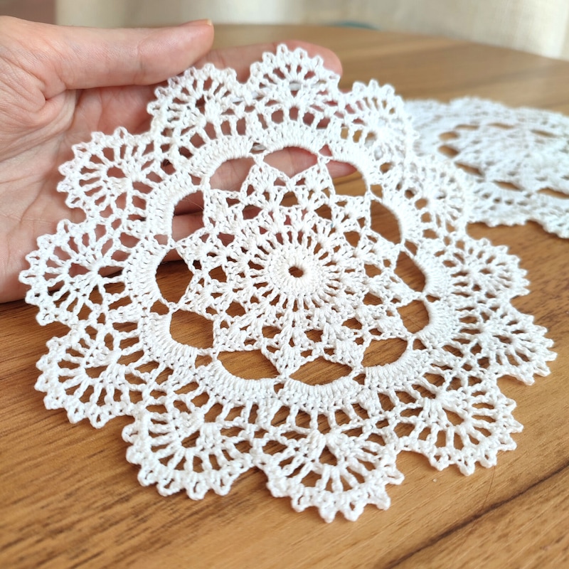 Fabric Coasters With Lace - Etsy