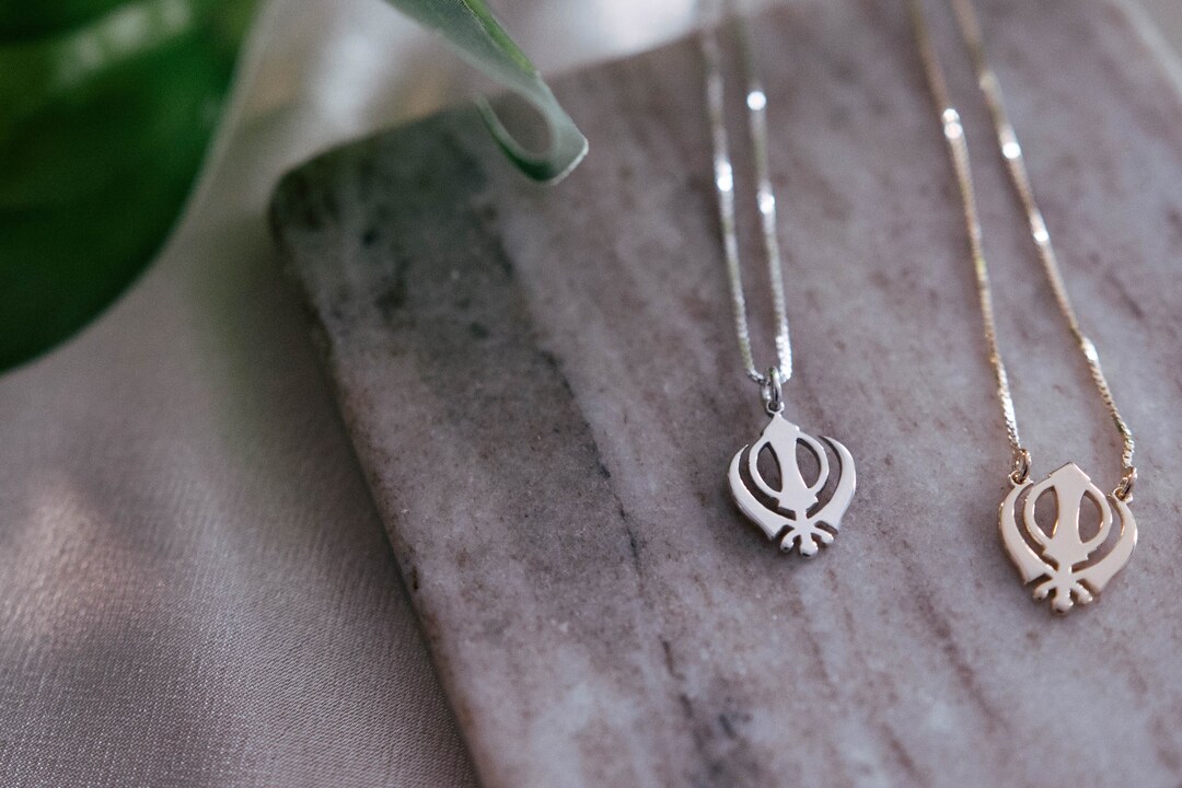 Sikh Khanda Necklace | 18 K Gold Plated|punjabi |sikh Gifts - Etsy UK