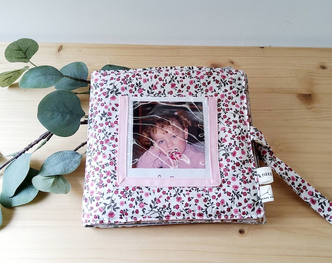 Album photo tissu personnalisé, couverture bleu marine, thème galaxie ...