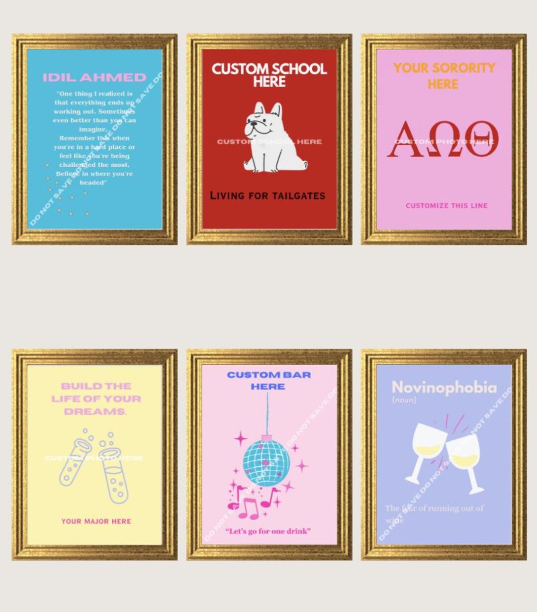 Custom Collage Art for College Students (printable) - Etsy