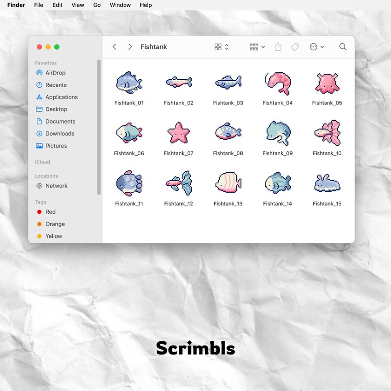 Fishtank Theme Computer Desktop Icon Folder Pack for Mac & Windows ...