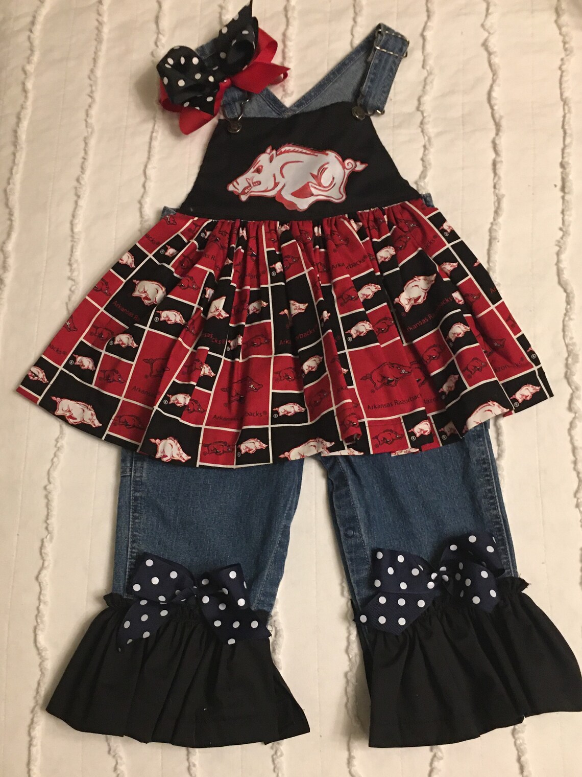 Girls, 24 Month, Razorback Overalls - Etsy