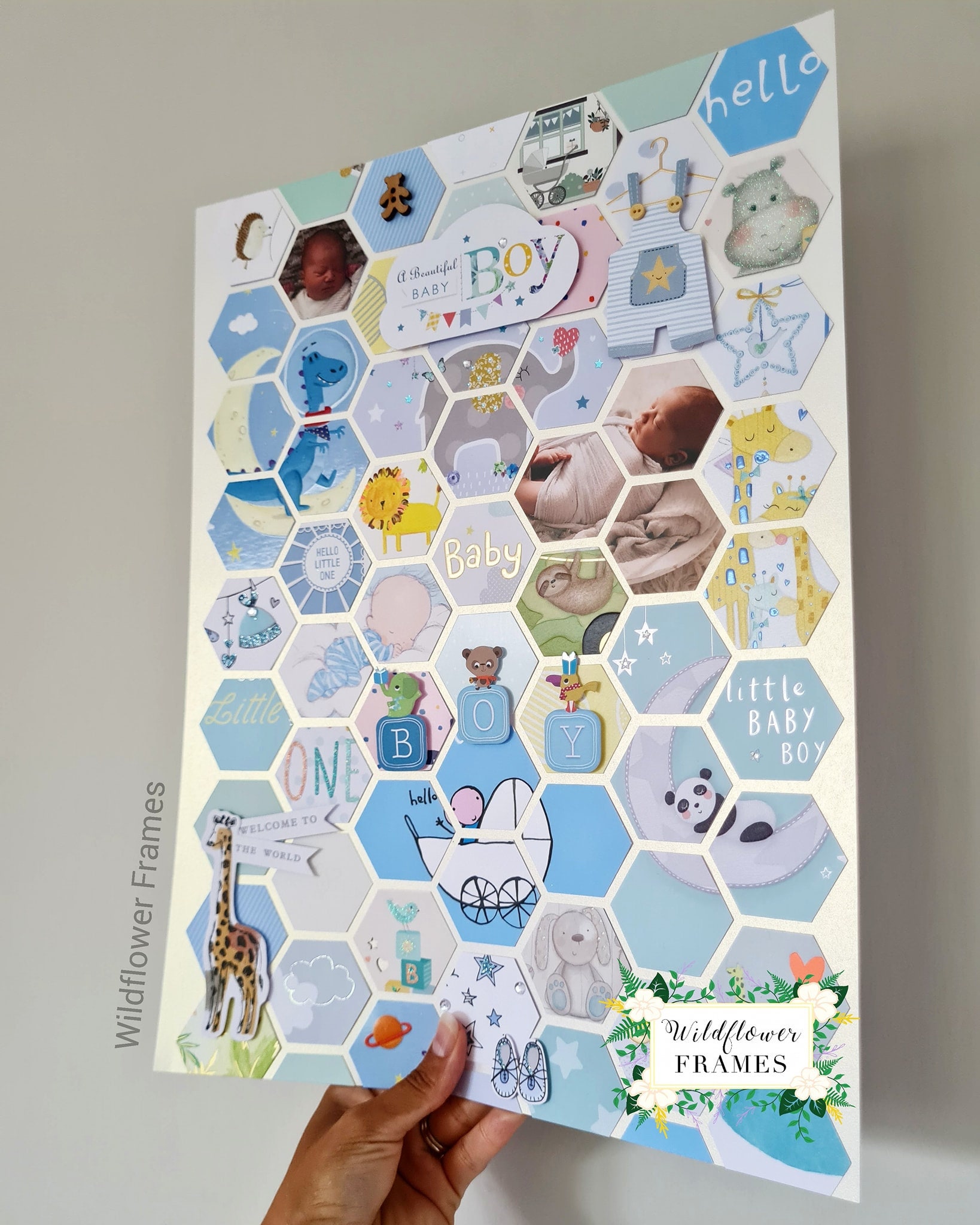 A3 Card Collage Craft Kit Wedding and Baby Keepsake DIY - Etsy