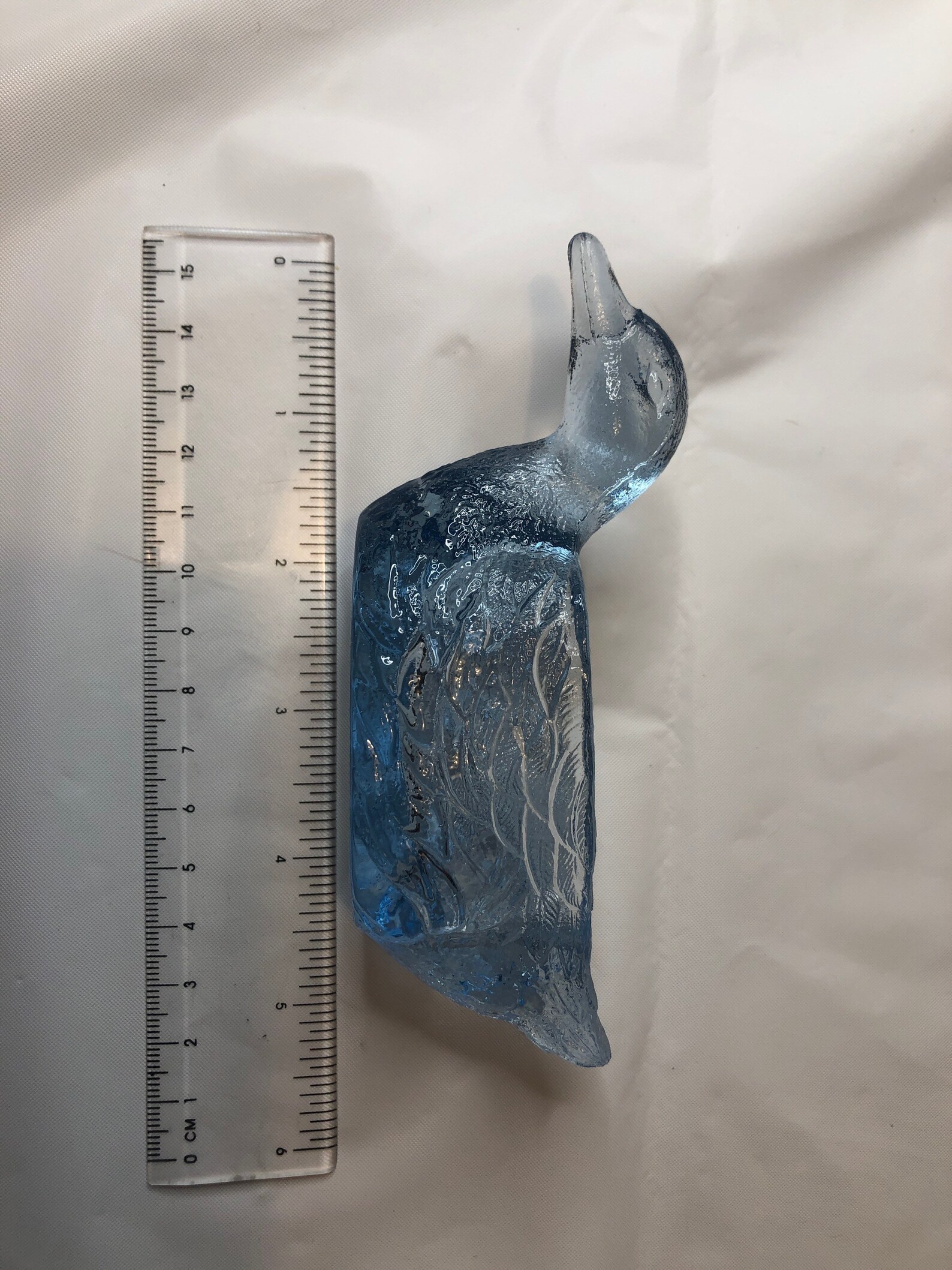 Vintage Westmoreland Blue Glass Duck Etsy