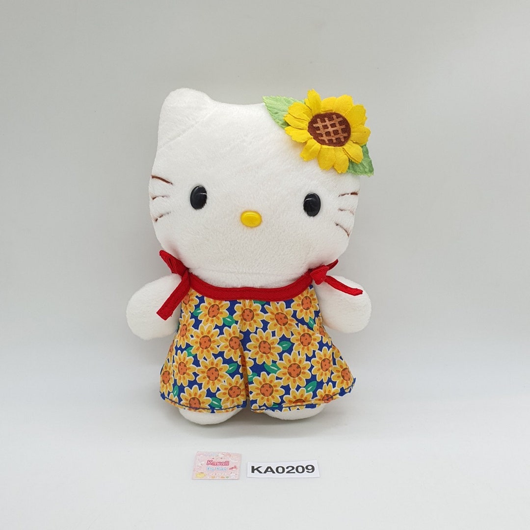 Sanrio 2000 Hello Kitty Sunflower Dress Plush Stuffed Toy Japan KA0209 ...