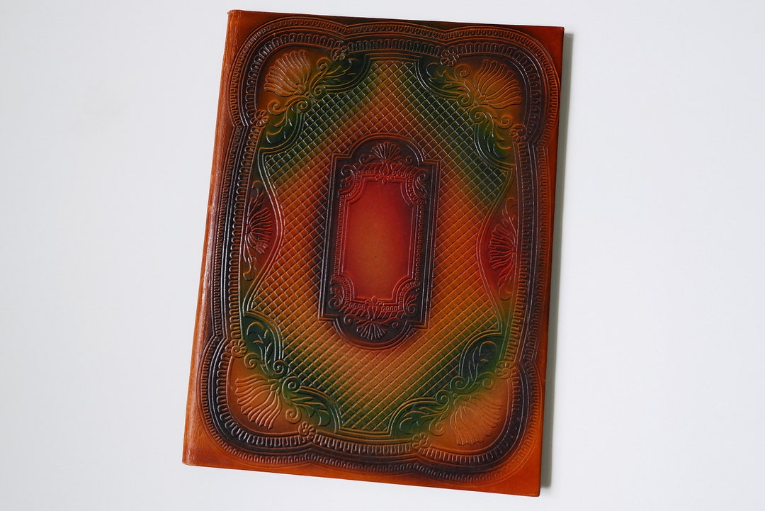 Mid-century Soviet Leather Folder for Documents | Brown Leather With ...