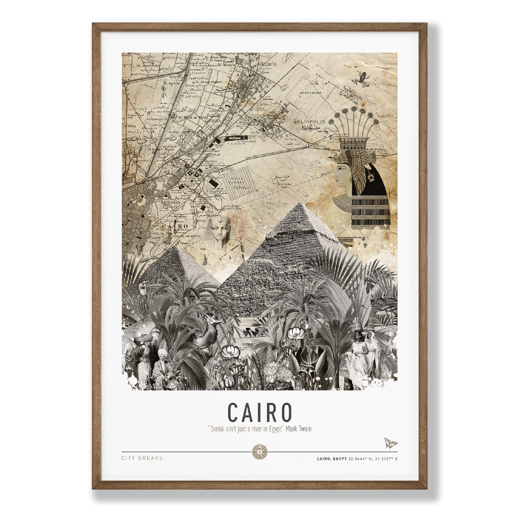 Cairo Poster. Egypt Poster. Pyramid Poster. Egyptian Art Poster ...