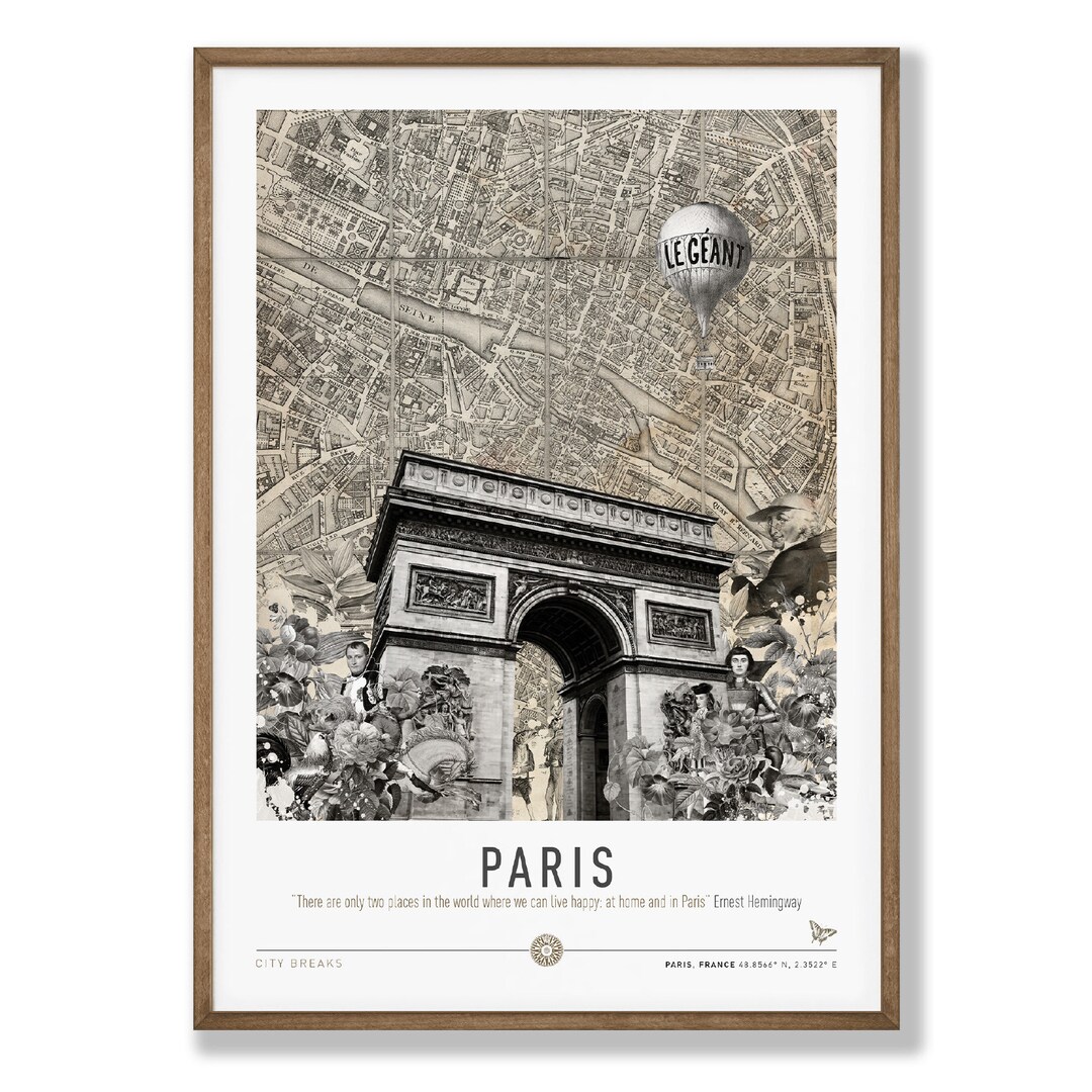 Paris Poster. France Poster. Paris Skyline Poster. Paris Landmark. Arc ...