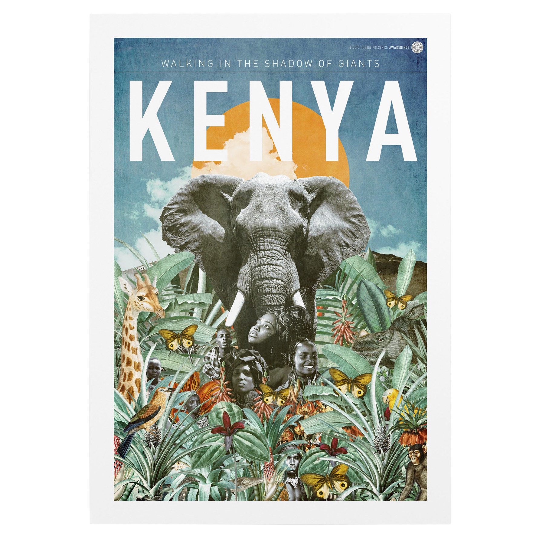 Kenya Poster. Africa Poster. Tribal Poster. Kenya Travel Poster ...