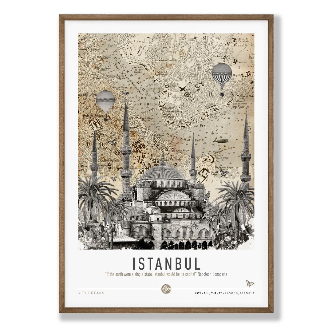 Istanbul Poster. Turkey Poster. Blue Mosque Poster. East Meets West ...
