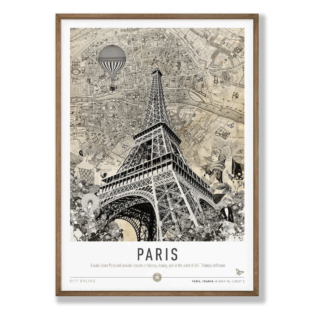 Paris Poster. France Poster. Paris Skyline Poster. Paris Landmark ...