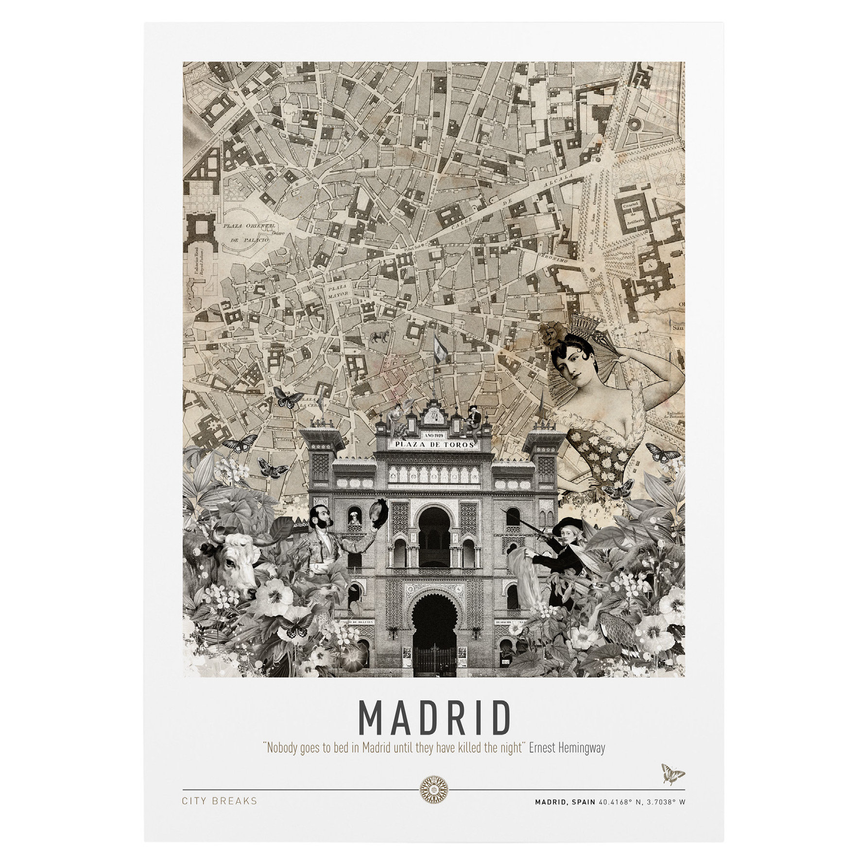 Madrid Poster. Spain Poster. Madrid Skyline. Spanish Culture. Madrid ...