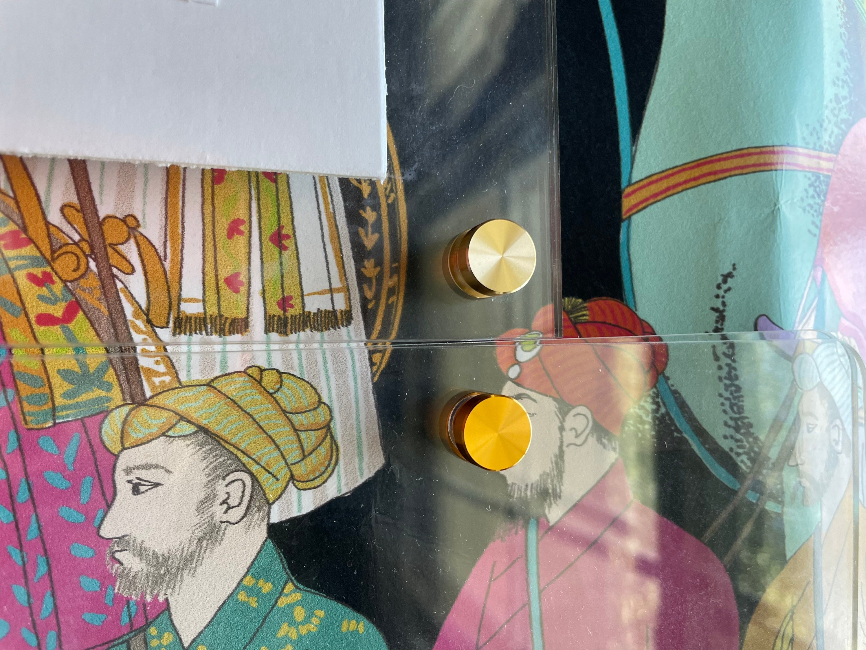 Floating Acrylic Frame Hardware in Gold or Champagne - Etsy