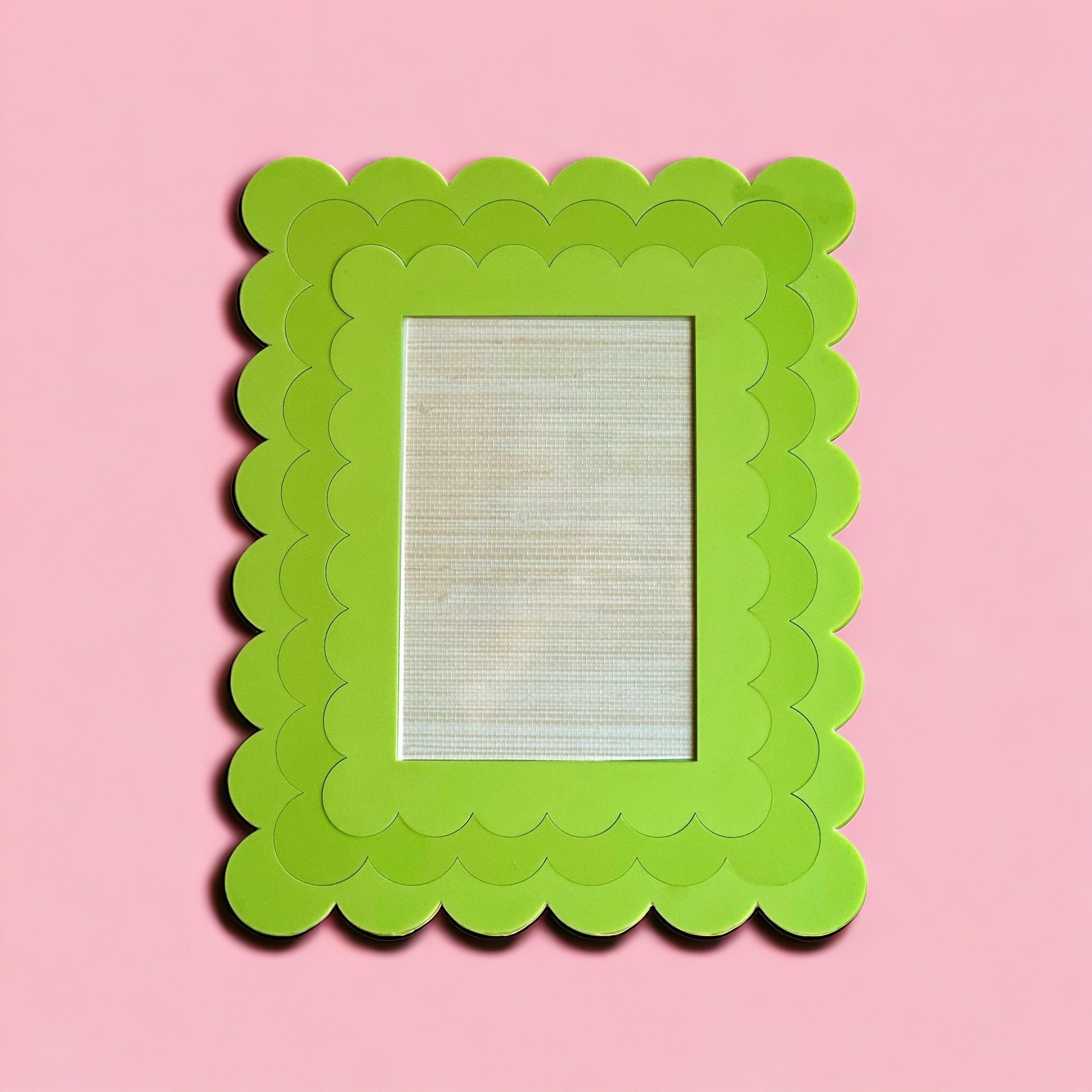 Scallop Acrylic Frame Tabletop, Wall-hanging - Etsy