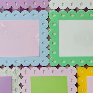 Acrylic Frame With Scalloped Edges - Wall Hanging, Standing, Table-top ...