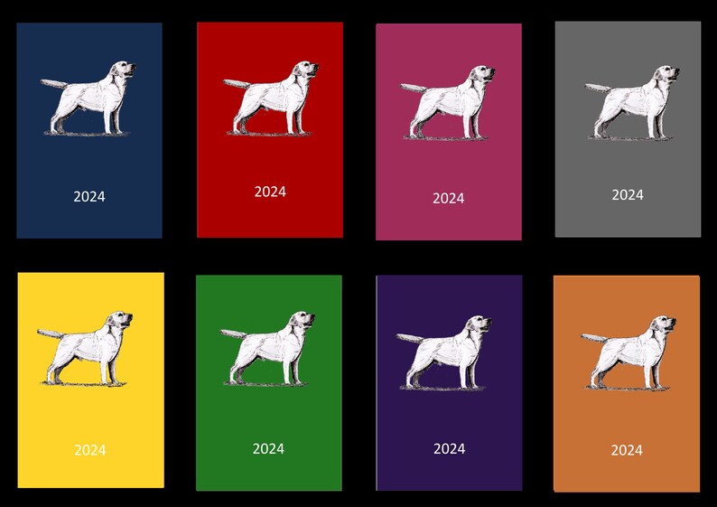 Labrador Retriever 2024 Week per View Diary: A5 or A6, Dog Show, Normal ...