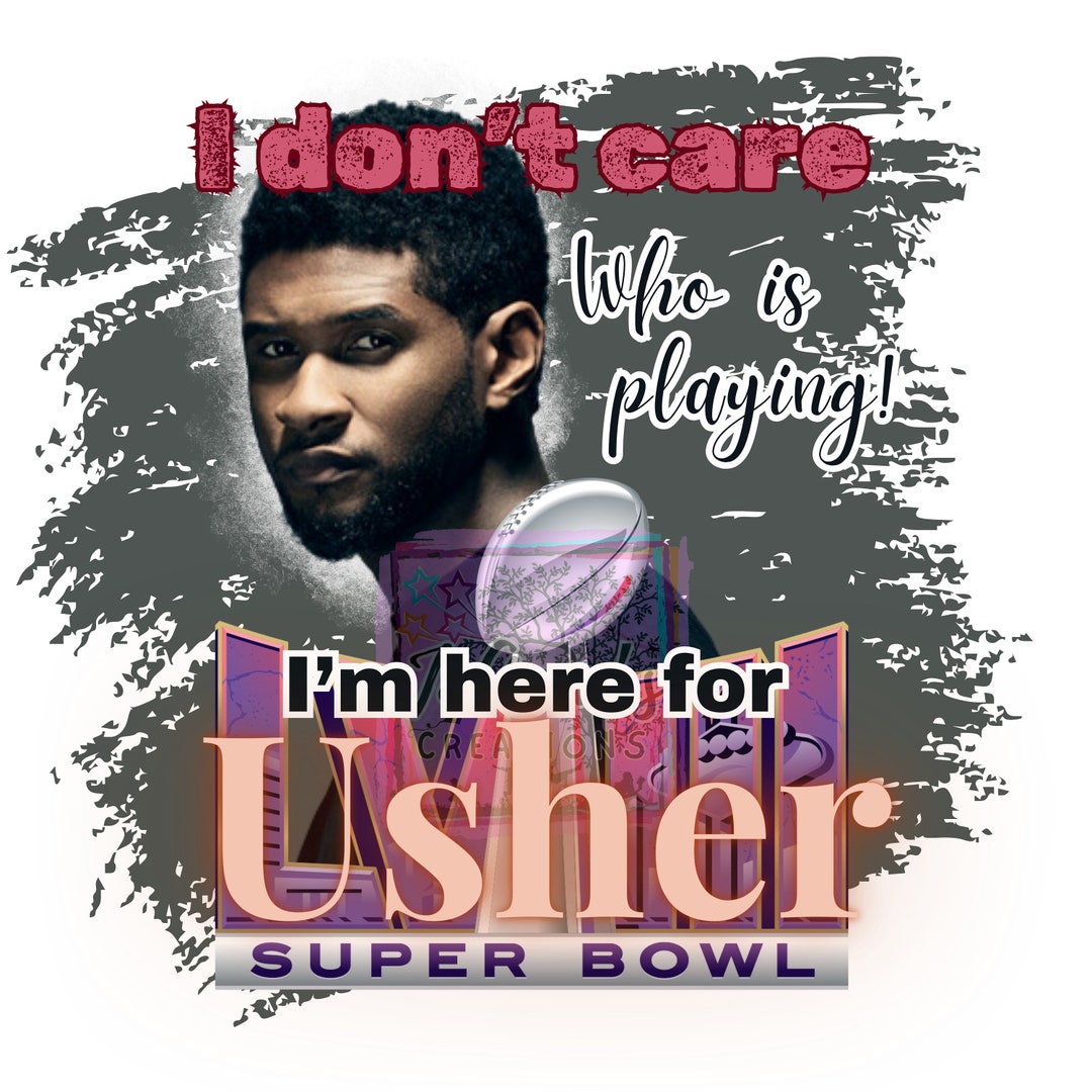 USHER T Shirt Design. PNG Digital, Half Time Show, Football - Etsy