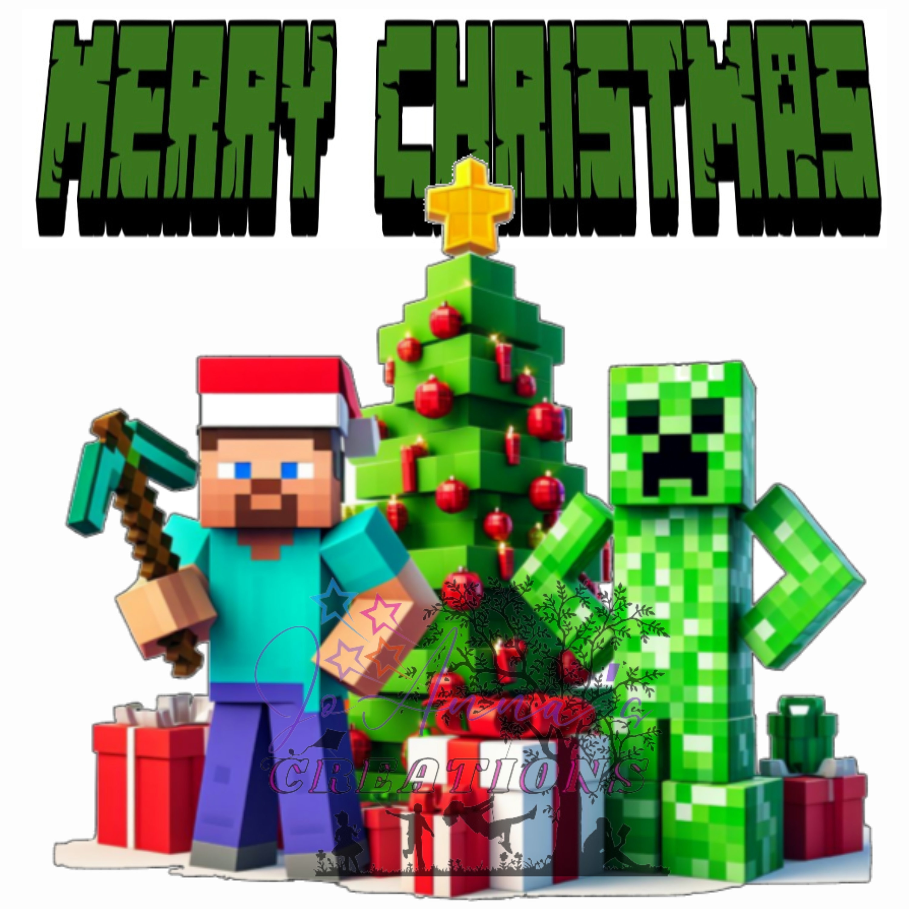 Minecrafter Christmas, Png, Svg, File, Download, Gamer Christmas Design ...