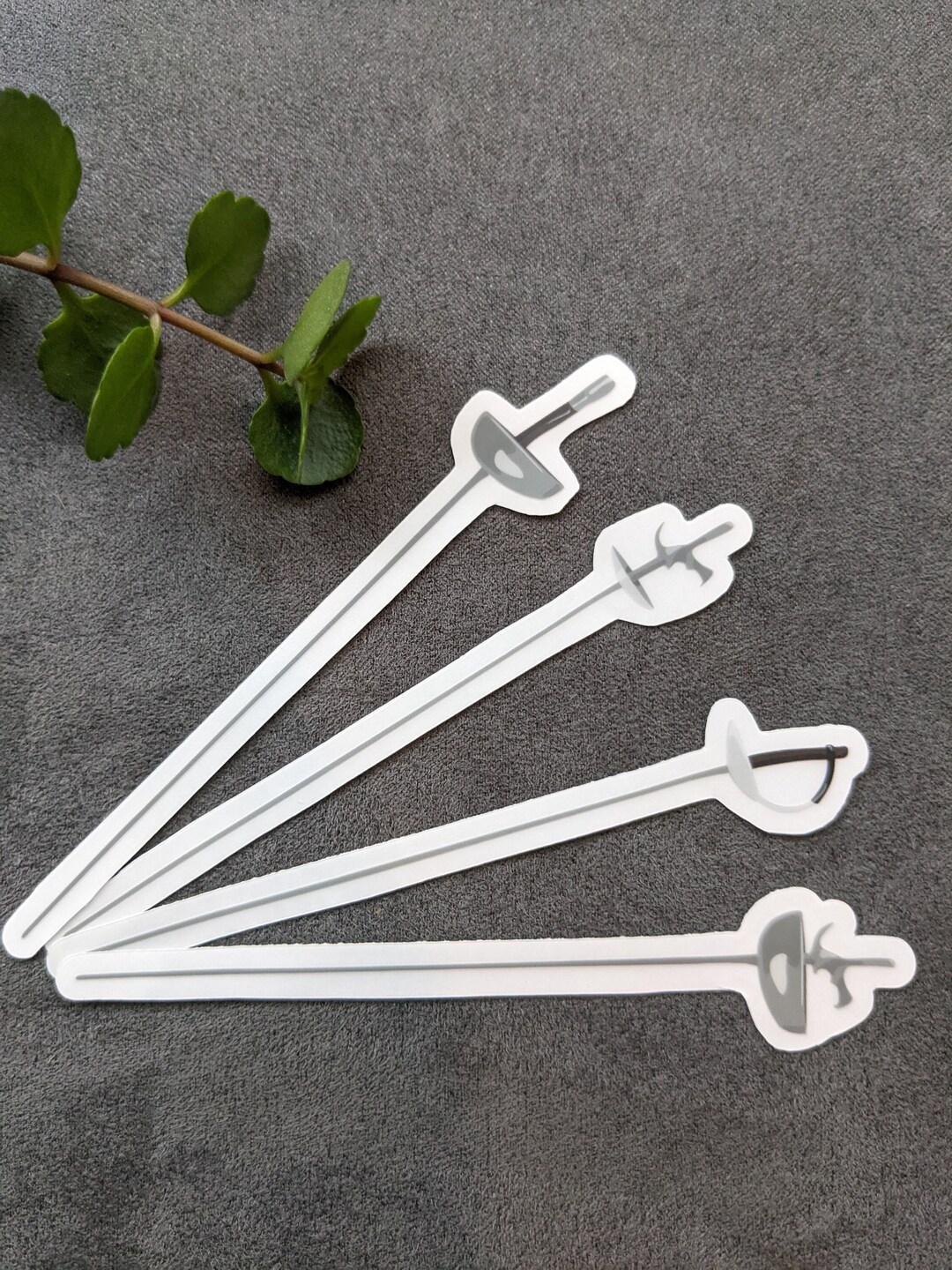 Full Length Fencing Blade Stickers - Etsy