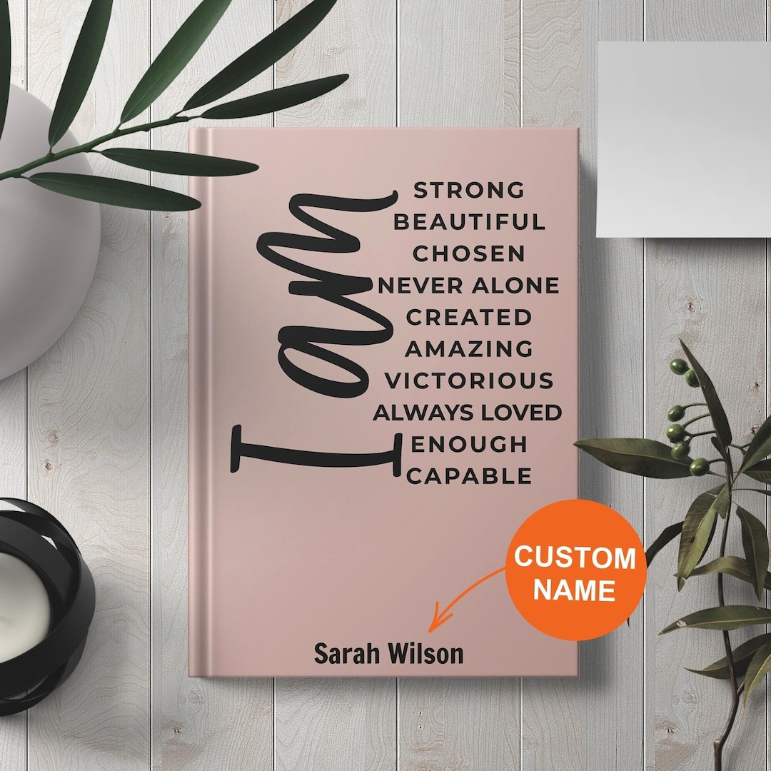 Personalized I Am Journal for Teen Girl Affirmation Notebook for ...