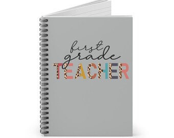 First Grade Teacher Custom Notebook 1st Grade Teacher Journal - Etsy