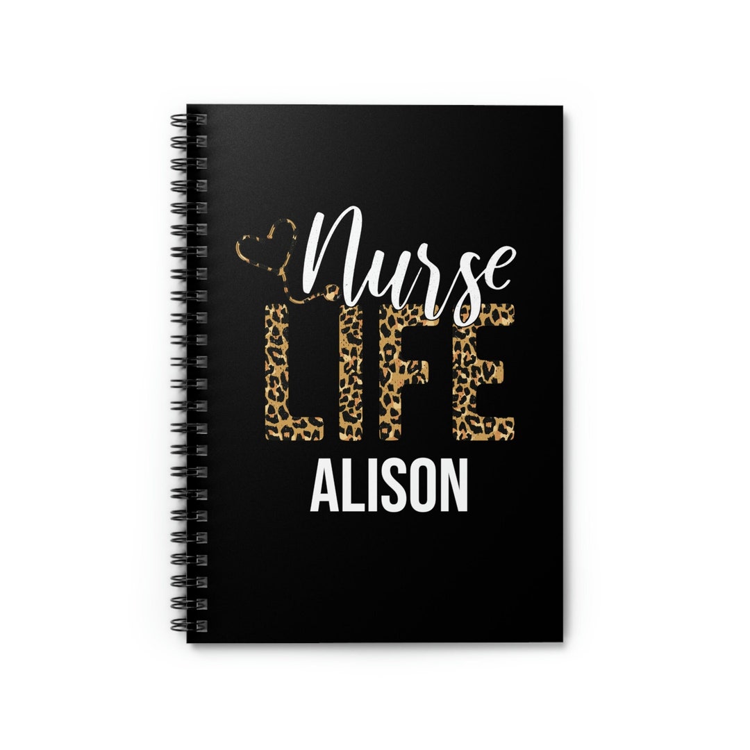 Personalized Nurse Notebook Nursing School Spiral Notebook - Etsy