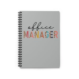 Office Manager Notebook, Office Manager Journal, Office Manager Gift ...