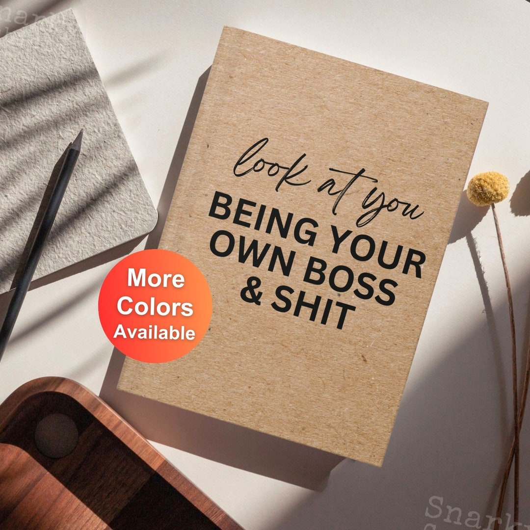 New Business Owner Gift Entrepreneur Journal Self Employed Boss ...