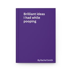 Brilliant Ideas I Had While Pooping Notebook Funny Gag Gift, Rude ...