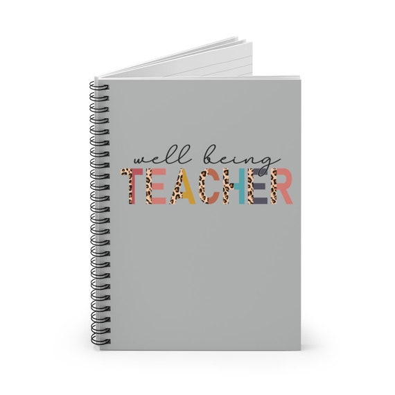 Well Being Teacher Notebook Well Being Teacher Journal Well - Etsy