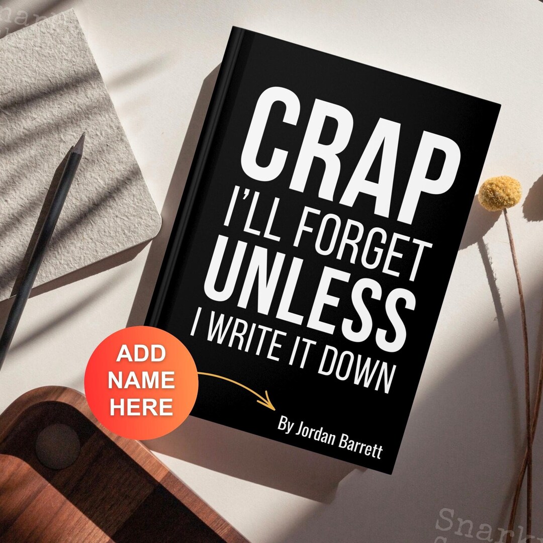 Funny Work Notebook Sarcastic Journal Custom Gift for Coworker Snarky ...