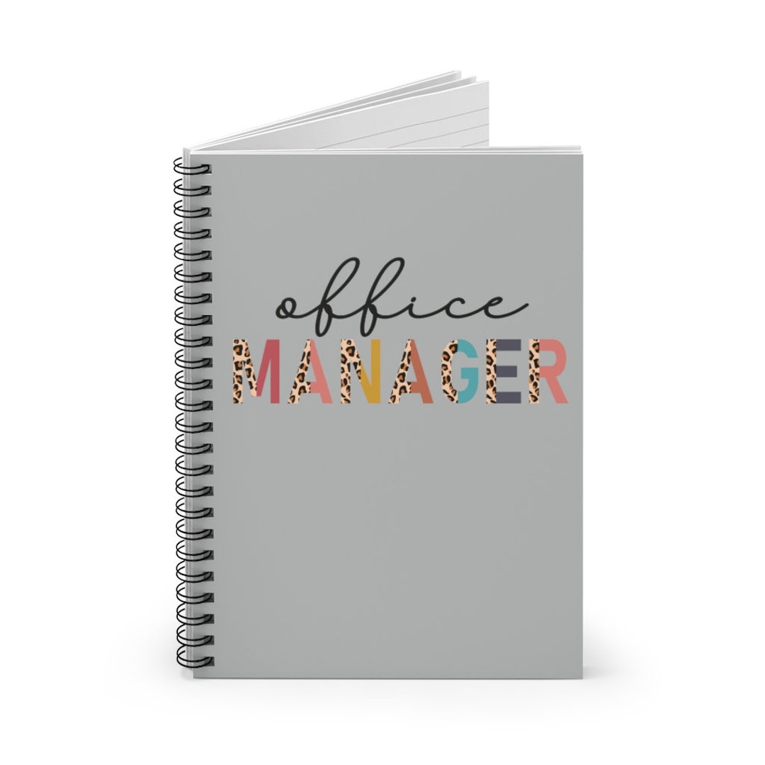 Office Manager Notebook, Office Manager Journal, Office Manager Gift ...