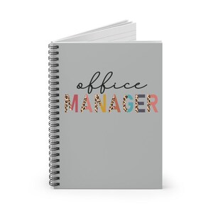 Office Manager Notebook, Office Manager Journal, Office Manager Gift ...