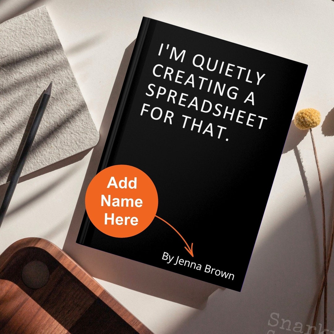 Funny Spreadsheet Gift for Accountant CPA Notebook for Office Work ...