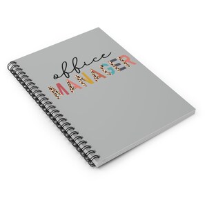 Office Manager Notebook, Office Manager Journal, Office Manager Gift ...