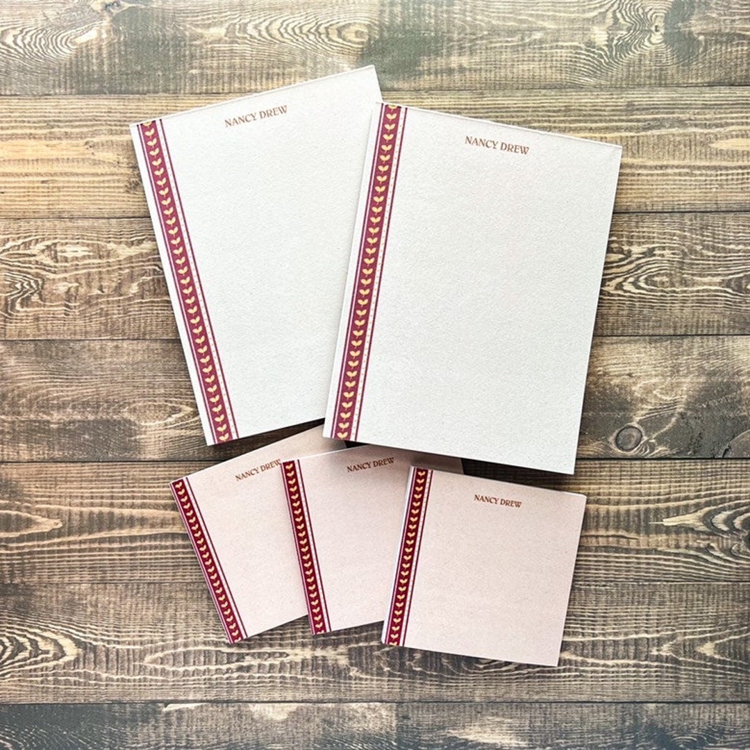 Nancy Drew Letterhead Memo Pad and Sticky Notes Stationery Notepad Post ...