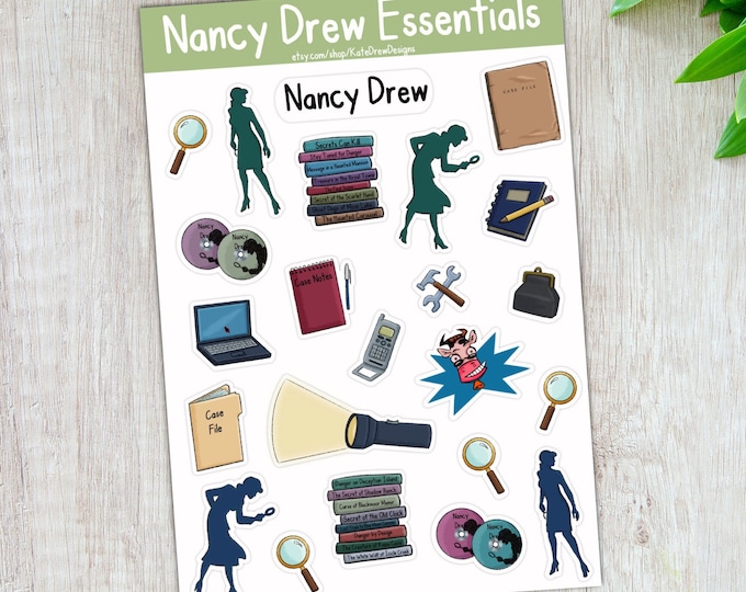 Nancy Pocket- Warnings at Waverly Academy- Nancy Drew Art Print 5x5 ...