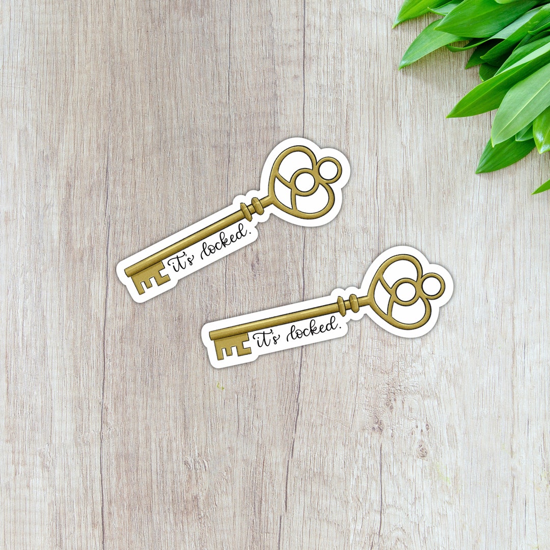 It's Locked Key Sticker | Stickers | Laptop Stickers | Notebook ...