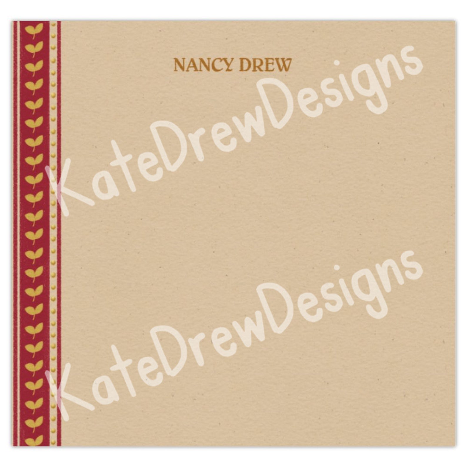 Nancy Drew Letterhead Memo Pad and Sticky Notes Stationery - Etsy