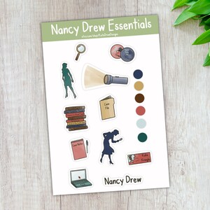 Nancy Drew Stickers Aesthetic Stickers Bullet Journal Bujo - Etsy