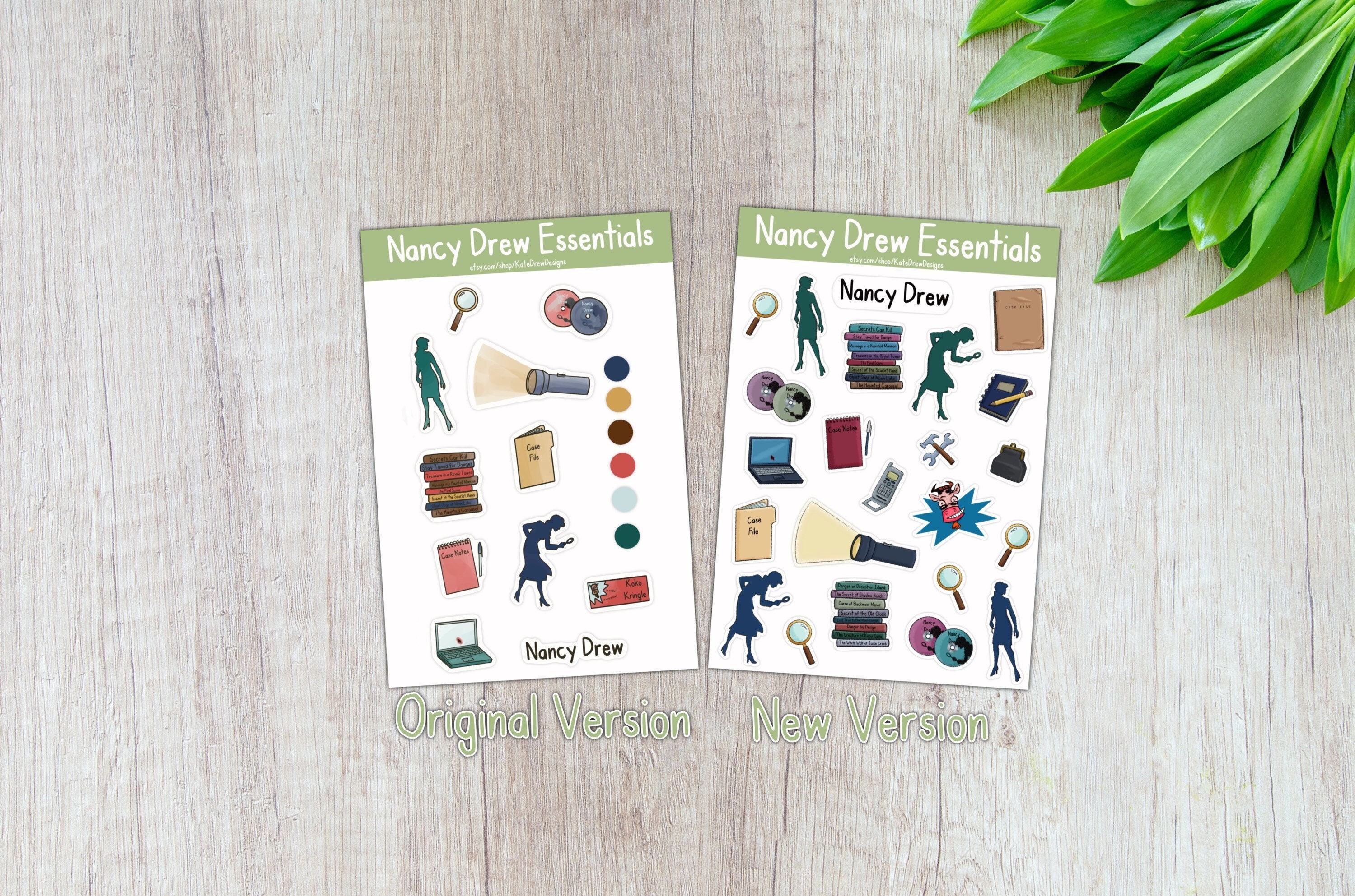 Nancy Drew Stickers Aesthetic Stickers Bullet Journal Bujo - Etsy